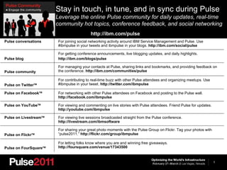 IBM Pulse Conference: Social networking | PPT