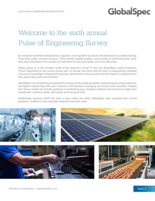2021 Pulse of Engineering | GlobalSpec | PDF