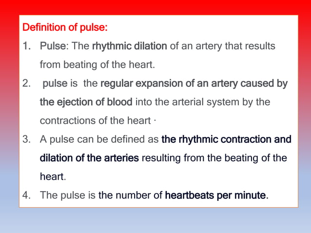 PULSE OR HEART RATE,TYPES OF PULSE ,FACTORS AFFECTING AND REGULATION .pptx | Heart and ...