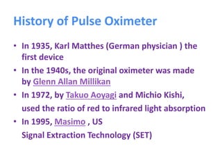 Pulse oximeter | PPTX