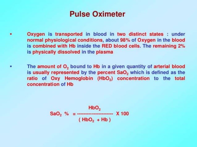 Pulse oximetry | PPT