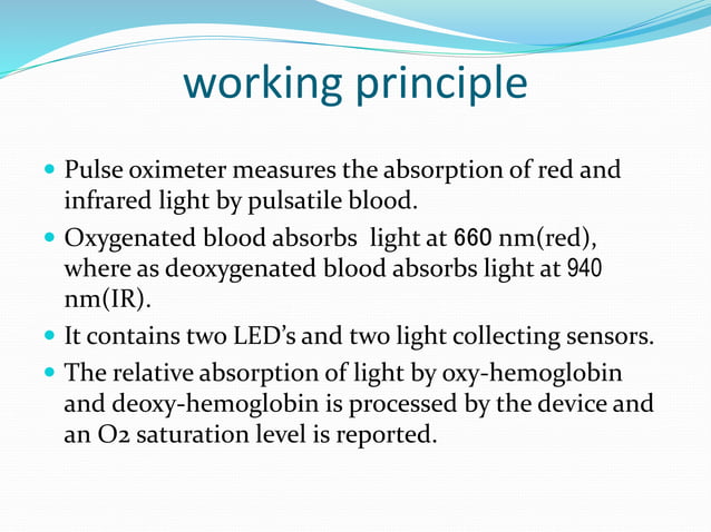 Pulse oximetry | PPT