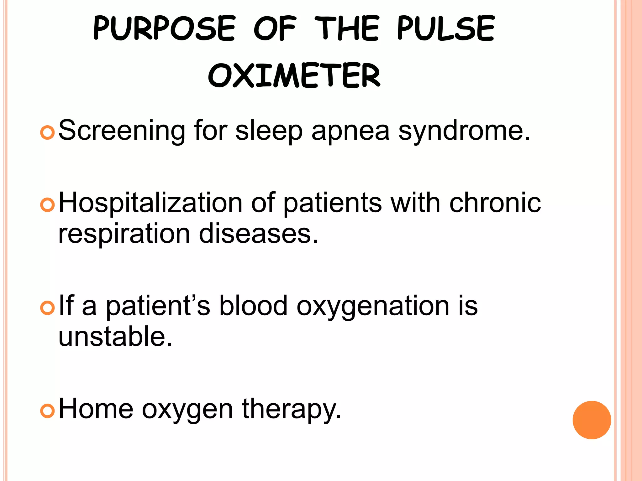 Pulse oximetry. | PPTX