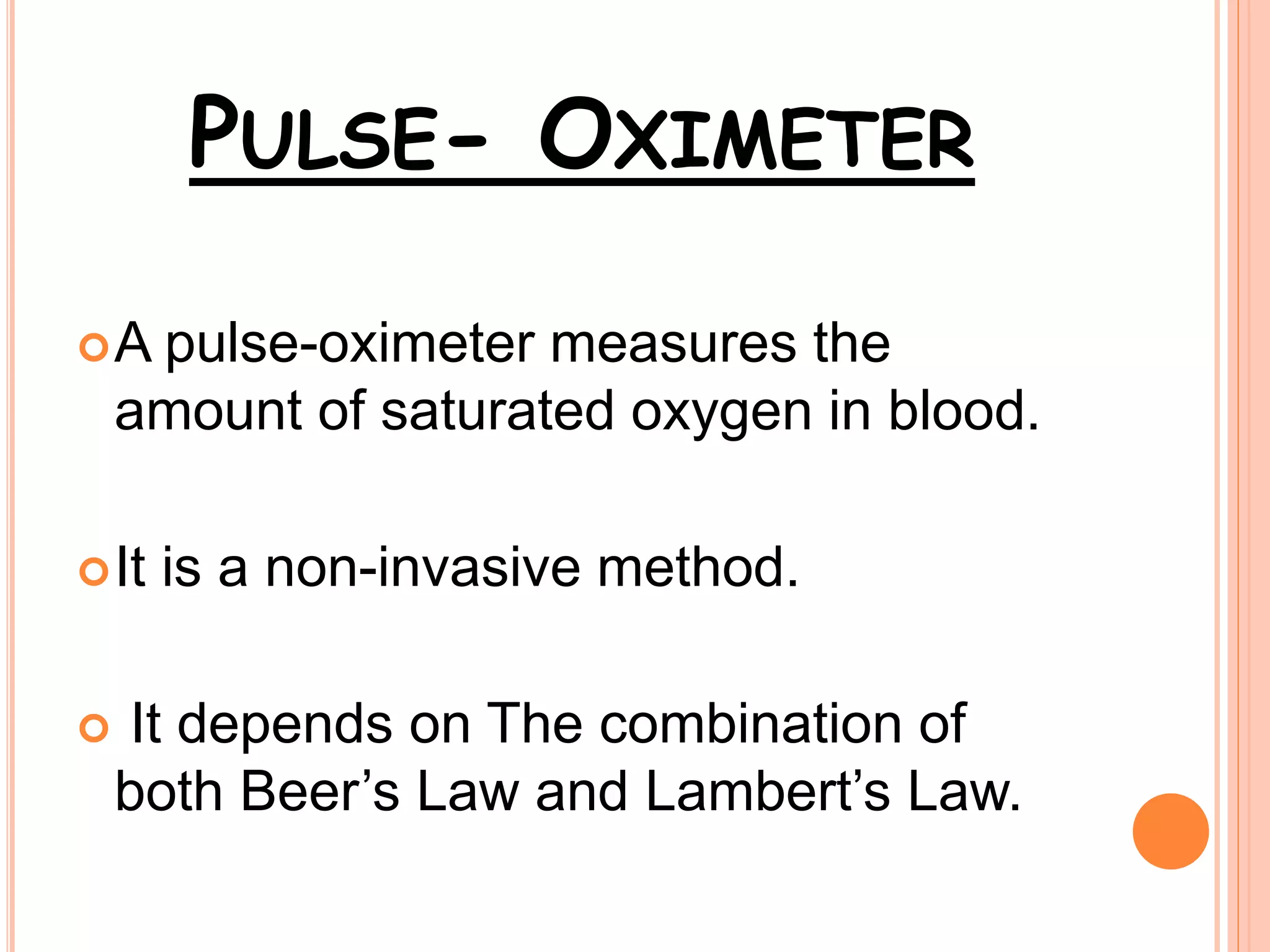 Pulse oximetry. | PPTX