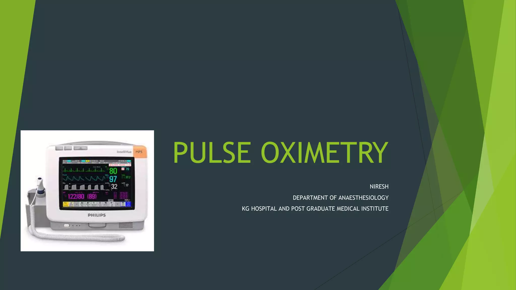 Pulse oximeter | PPTX