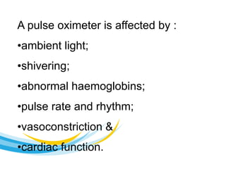 Pulse oximetry | PPT