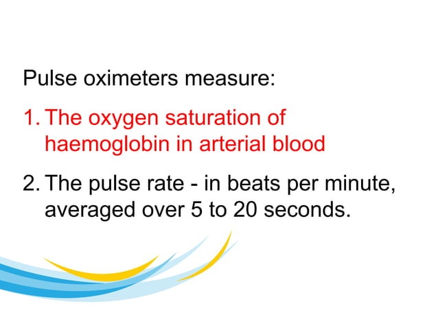 Pulse oximetry | PPT