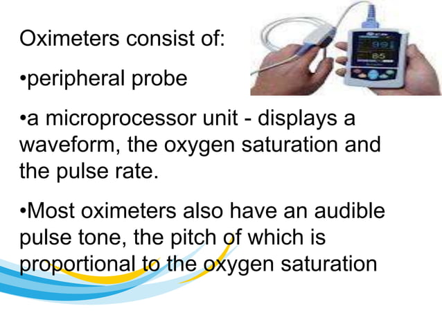 Pulse oximetry | PPT
