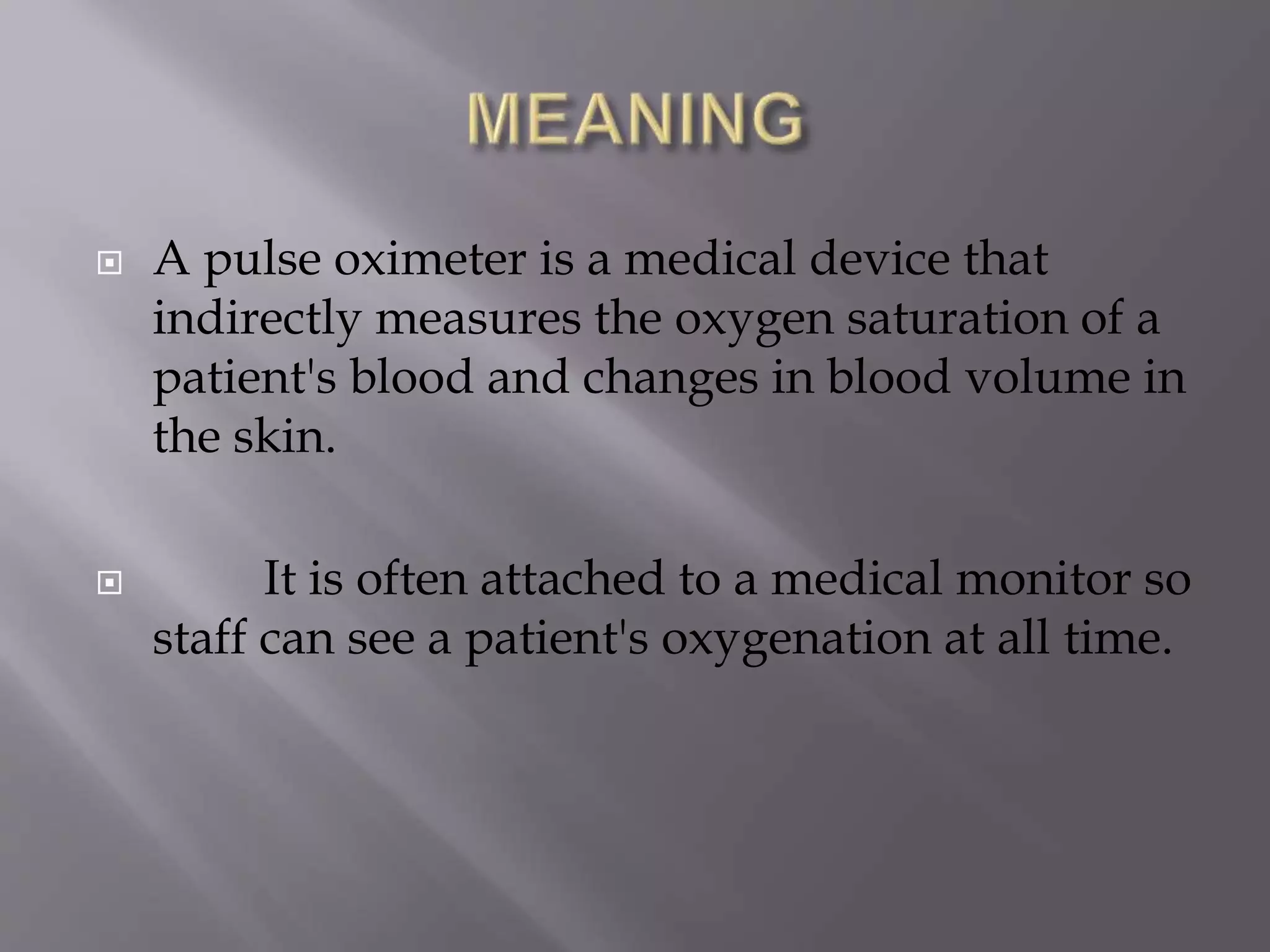 Pulse oximetry | PPTX