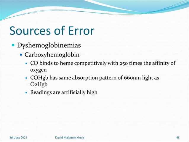 Notes on the Pulse Oximetry in medical engineering | PPT