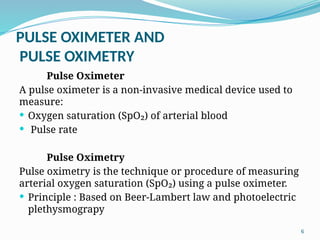 PULSE OXIMETRY.pptx #PULSE OXIMETER DETAILED | PPTX