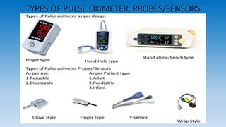Pulse oximeters- Application and Maintenance | PPTX