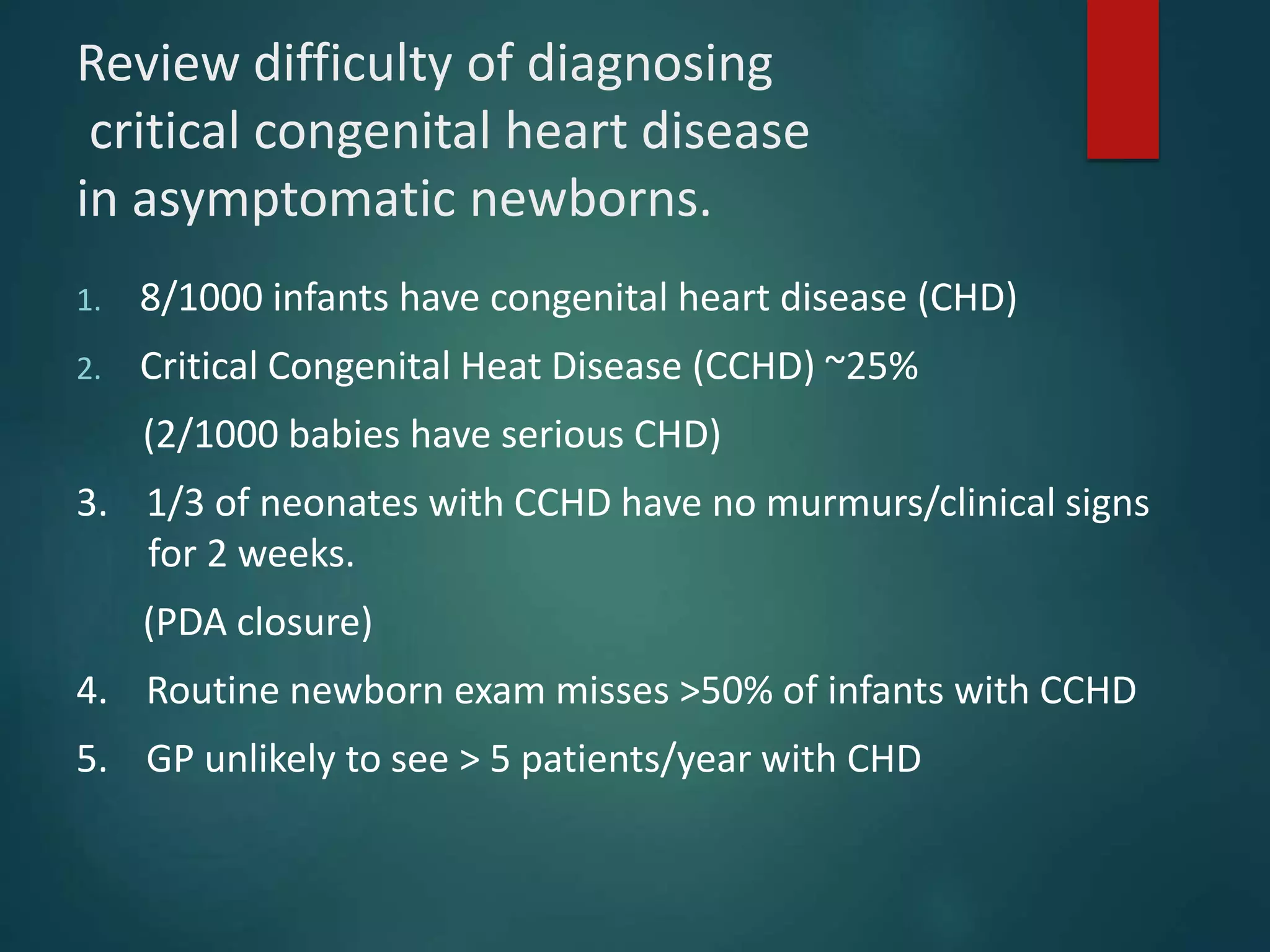 Pulse oximetry screening in newborns | PPTX