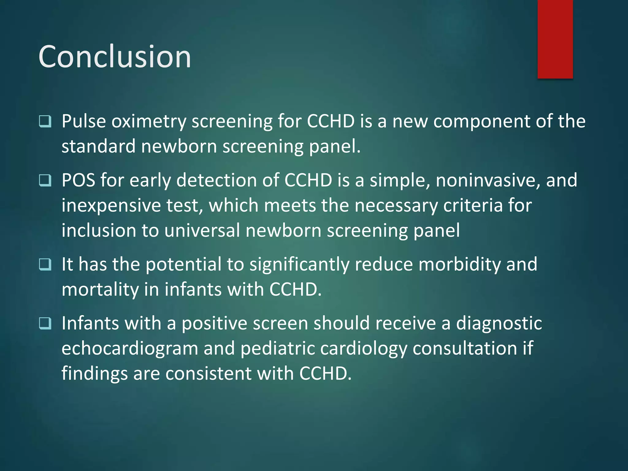 Pulse oximetry screening in newborns | PPTX