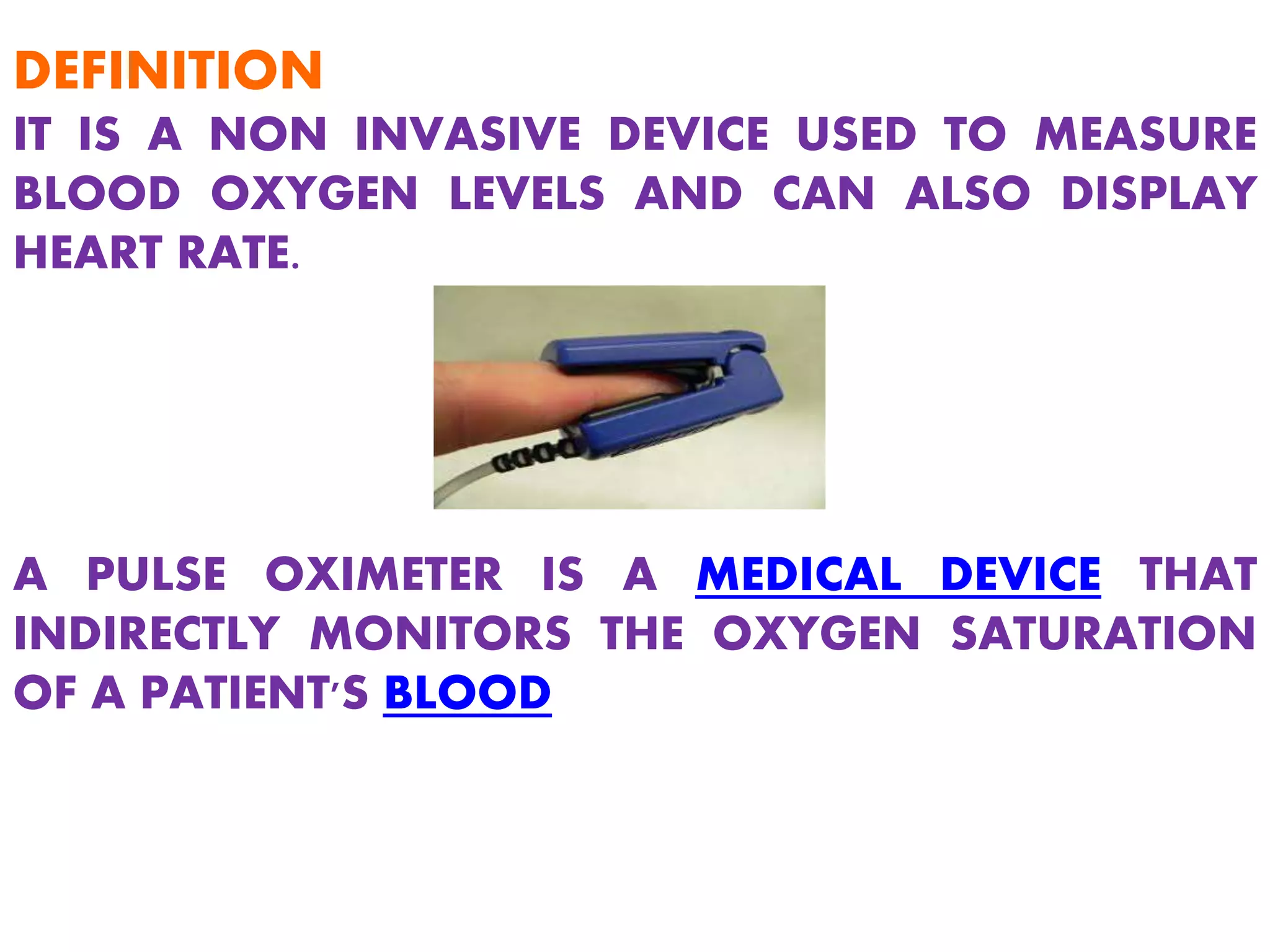 Pulse oxymetry | PPTX