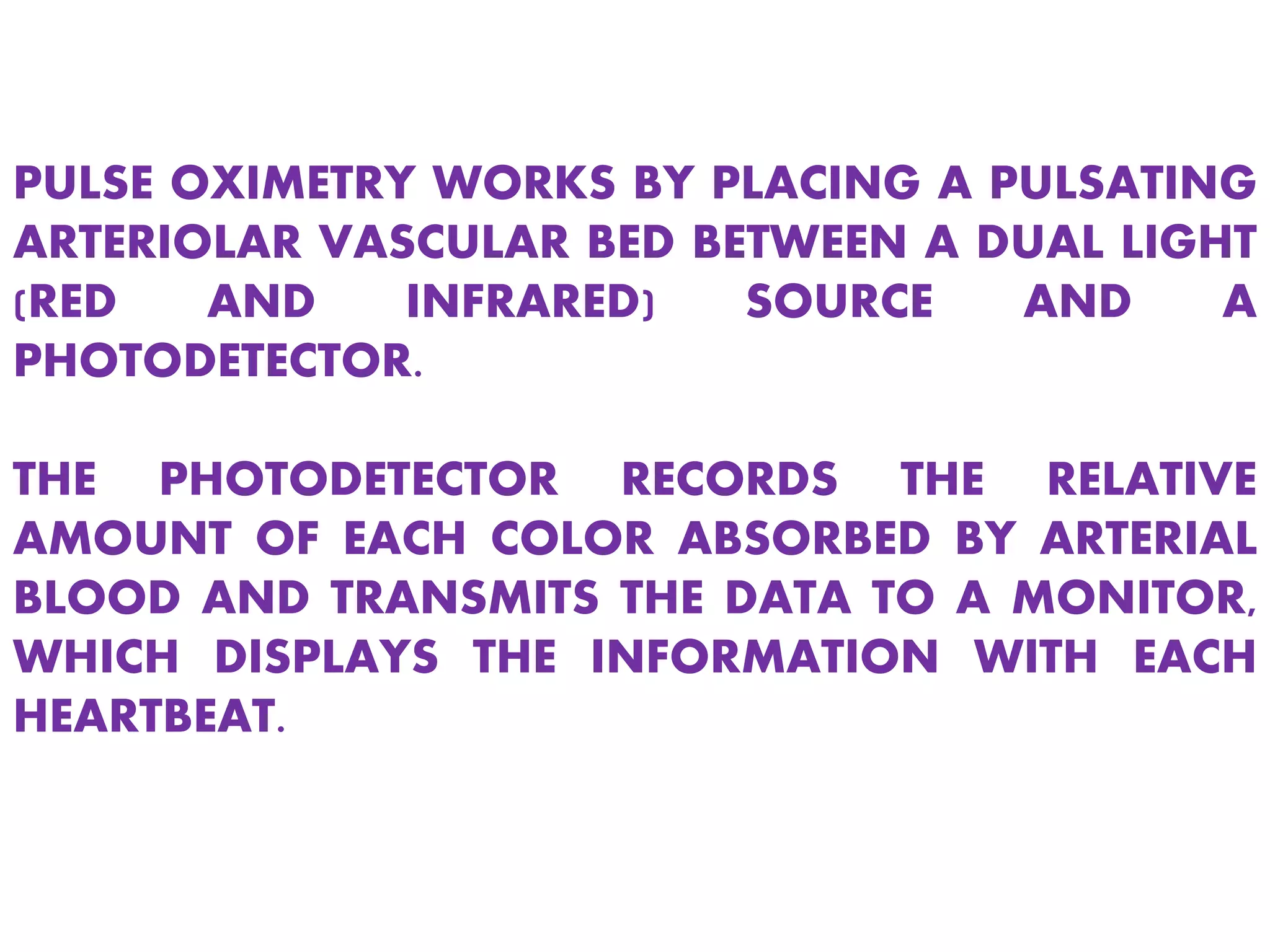 Pulse oxymetry | PPTX