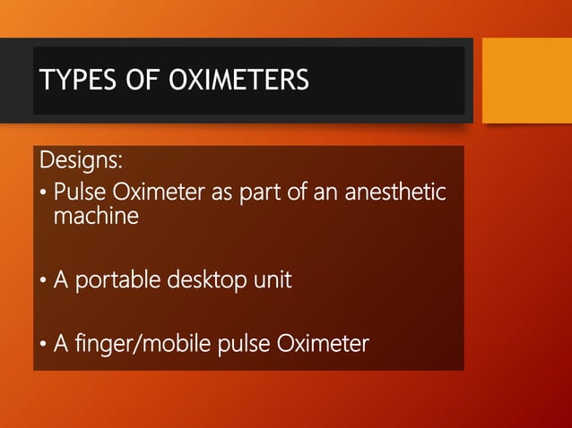 Pulse Oxymetry | PPTX | First Aid | Injuries