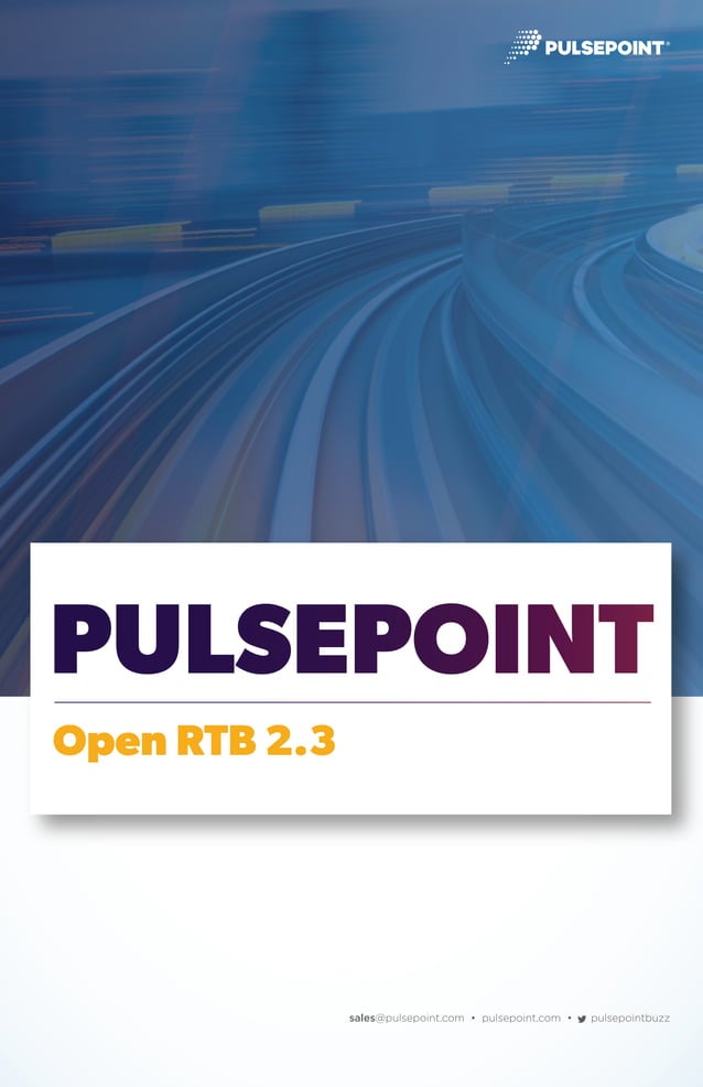 PulsePoint Open RTB 2.3 | PDF | Technology & Computing