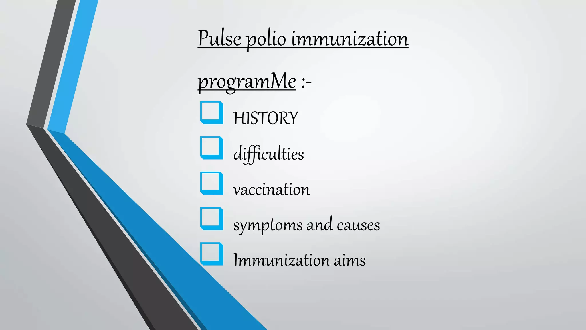 Pulse polio | PPTX