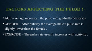 pulse ppt.pptx Types of pulse , characteristics of pulse , Alteration ...