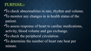pulse ppt.pptx Types of pulse , characteristics of pulse , Alteration ...
