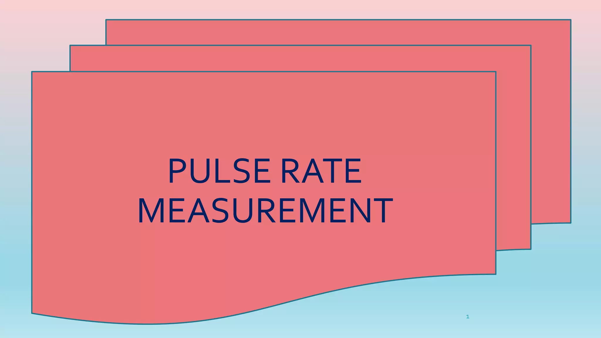 Pulse rate measurement | PDF