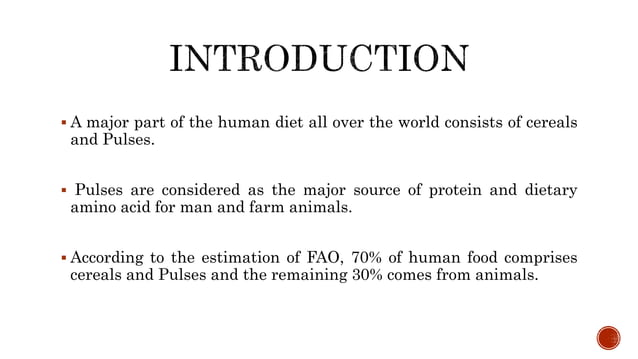 Pulses Protein Improvement | PPTX | Agriculture | Industries