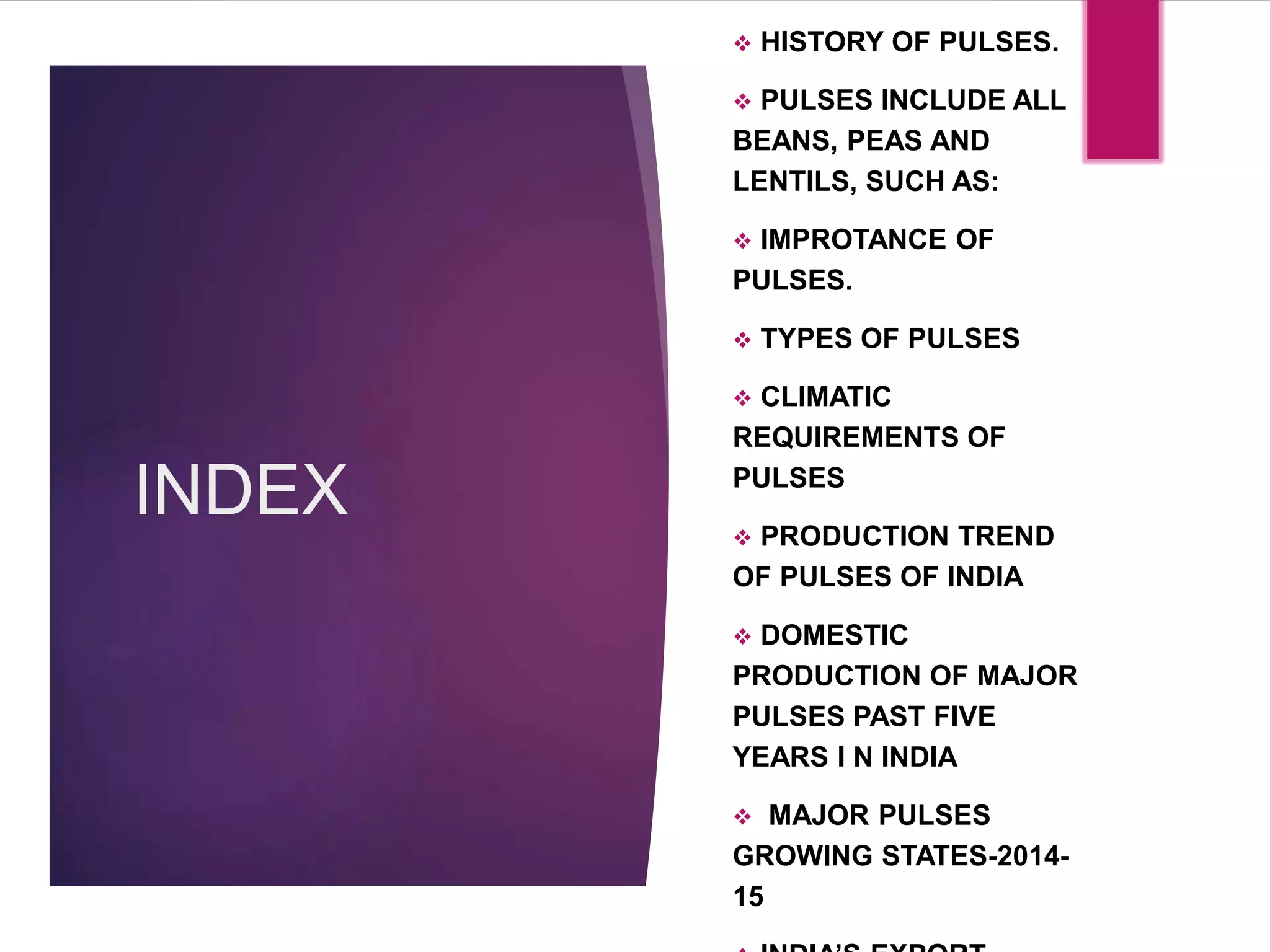 Pulses of INDIA Agronomy agriculture presentation | PPTX