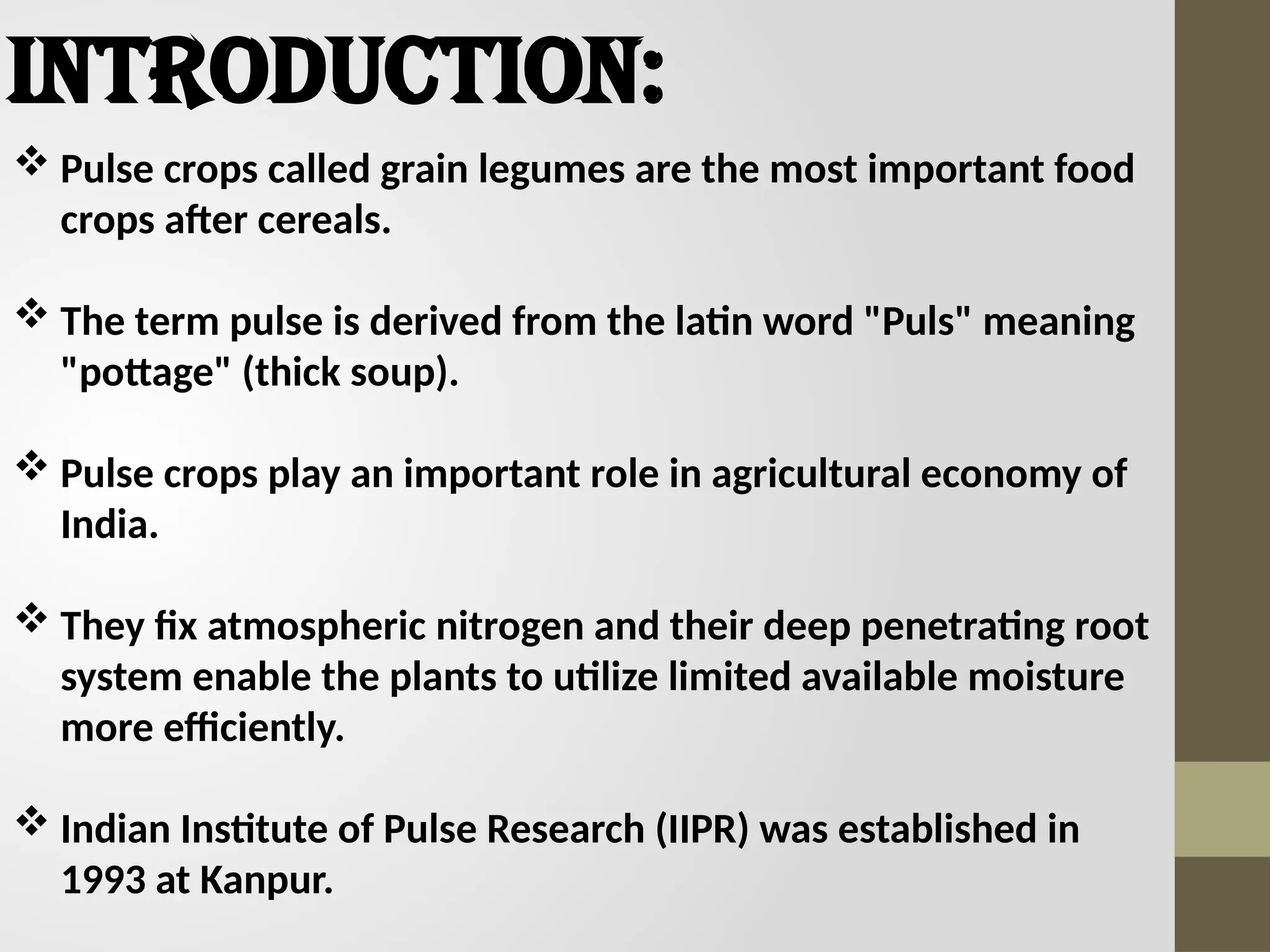 economic importance of pulses, other many uses ,types of polses | PPTX