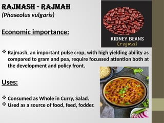 economic importance of pulses, other many uses ,types of polses | PPTX