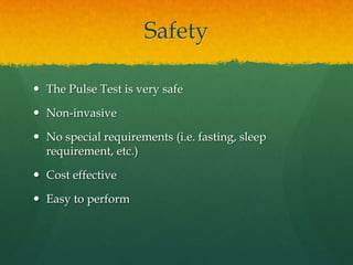 Pulse test | PPT