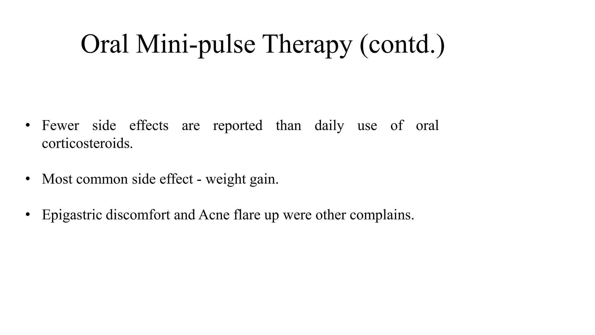 Pulse therapy in dermatology.various pulse, their indication and ...