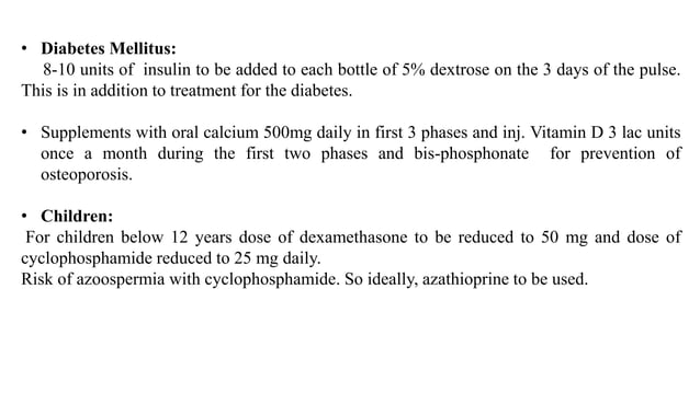 Pulse therapy in dermatology.various pulse, their indication and ...