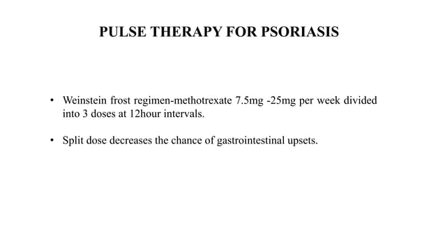 Pulse therapy in dermatology.various pulse, their indication and ...