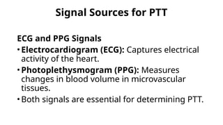 Pulse Transit Time Calculation using ECG and PPG-1-.pptx