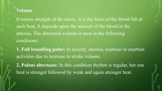 PULSE IN VITAL SIGNS BY NIDA FAREEN SUBJECT NURSING FOUNDATION FOR B.SC ...