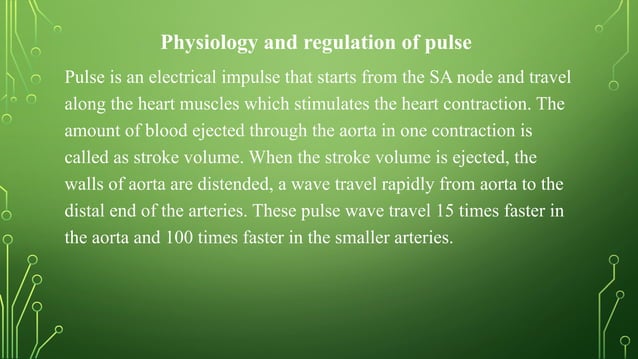 PULSE IN VITAL SIGNS BY NIDA FAREEN SUBJECT NURSING FOUNDATION FOR B.SC ...