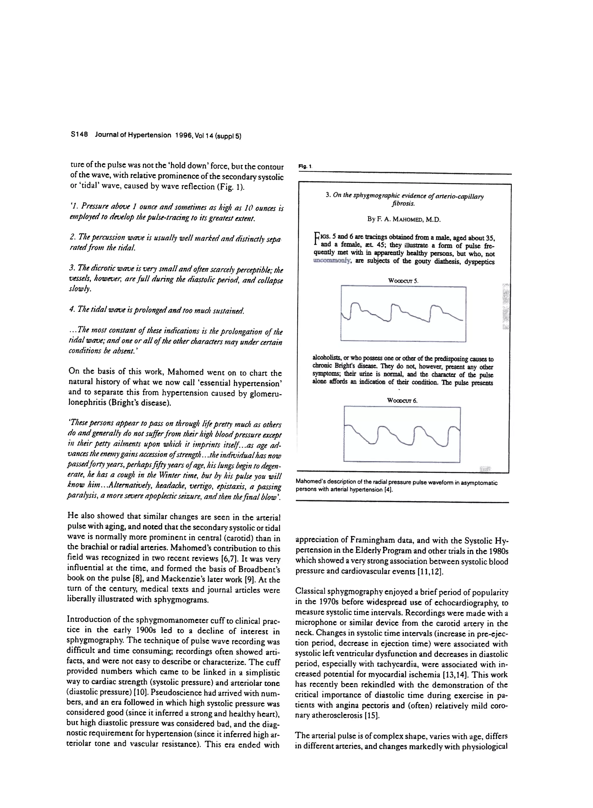 Pulse wave analysis | PDF | Heart and Cardiovascular Diseases ...