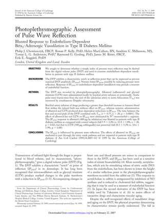 Pulse wave reflection | PDF