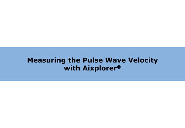 Pulse wave velocity ssid02688 03 | PDF | Heart and Cardiovascular Diseases | Diseases and Conditions