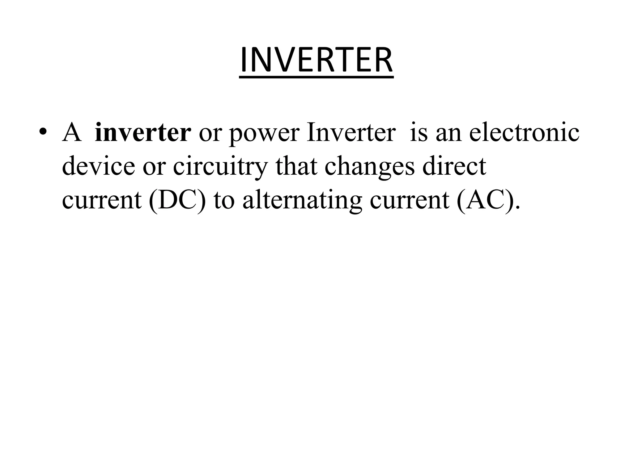 Pulse width modulated inverter | PPTX
