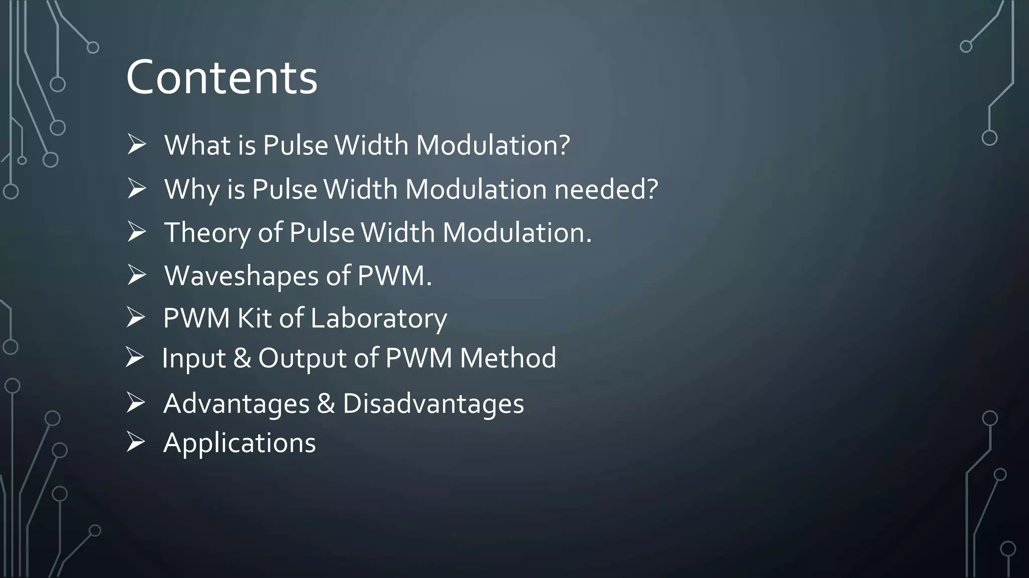 Pulse width modulation | PPTX