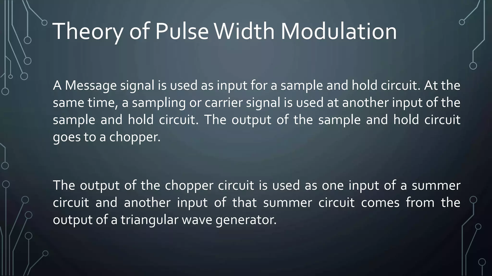 Pulse width modulation | PPTX