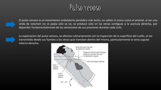 Pulso, presión arterial, pulso venoso. | PPTX