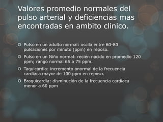 Pulso sanguineo | PPTX