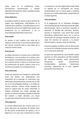 Pulso venoso y arterial | DOC