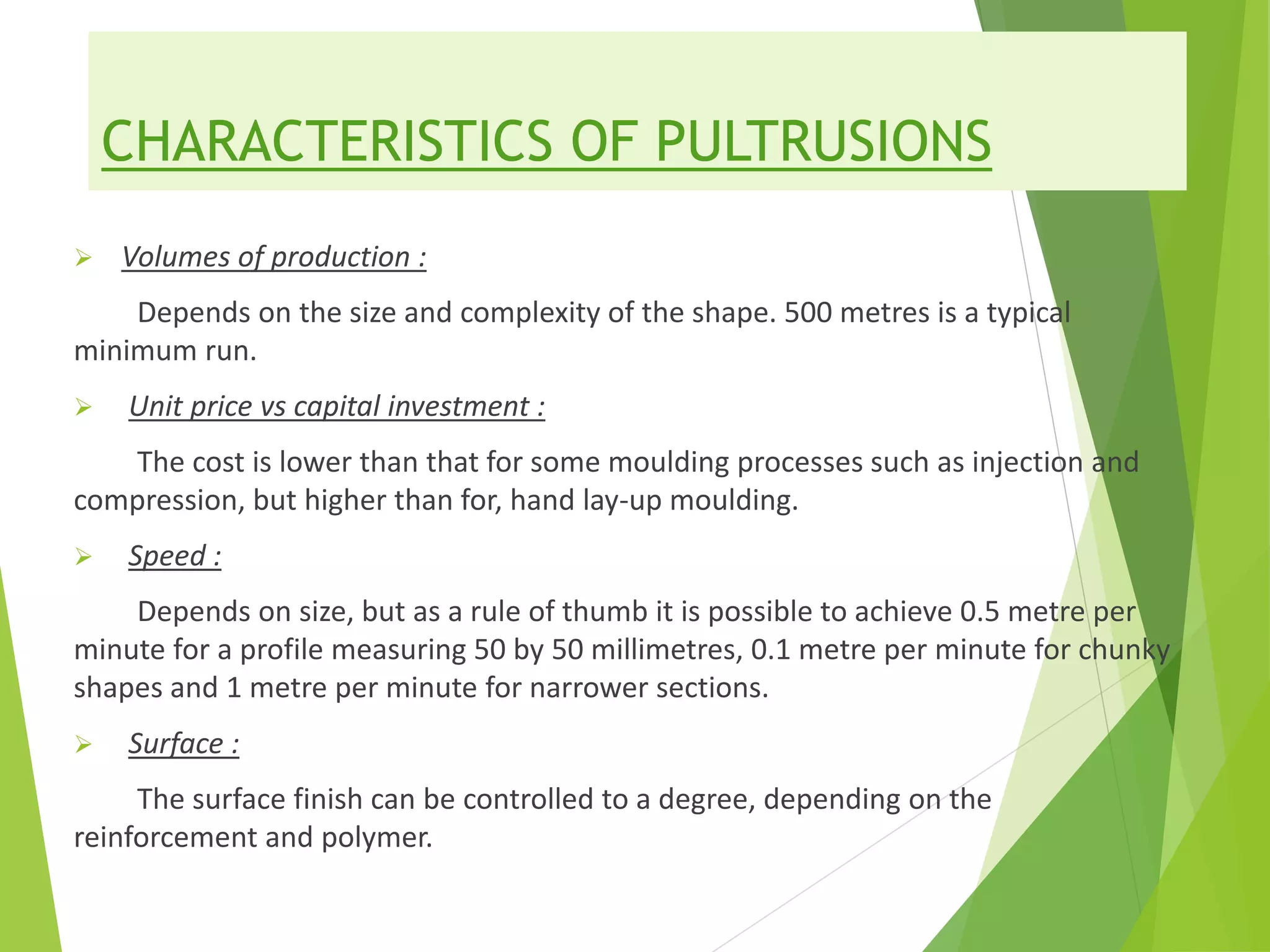 Pultrusion process | PPTX