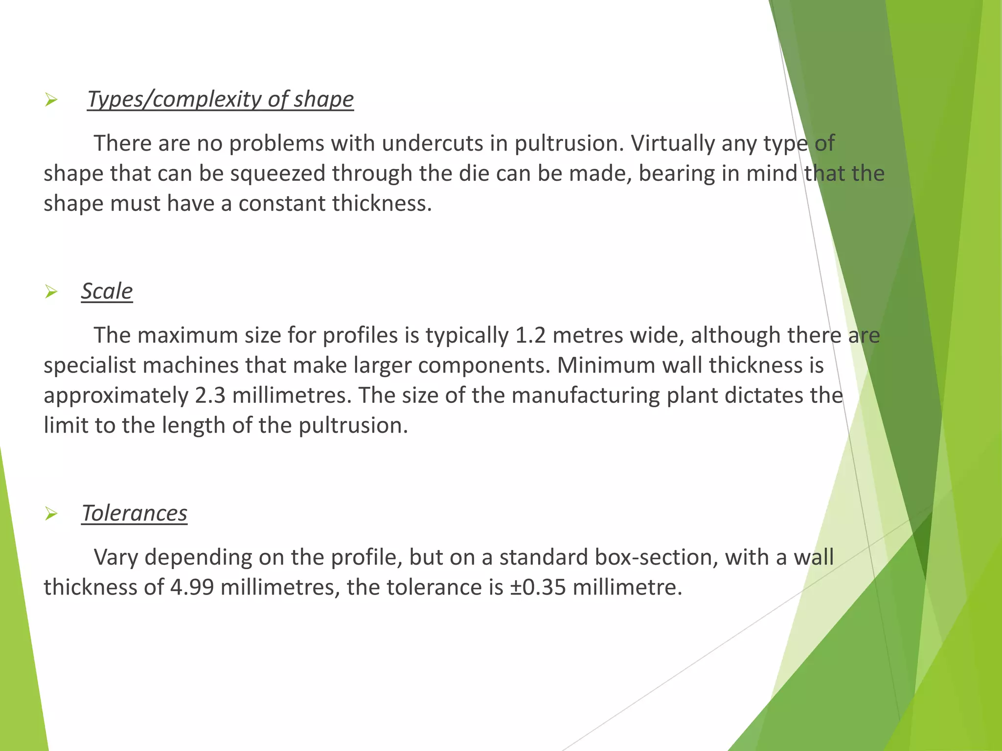 Pultrusion process | PPTX