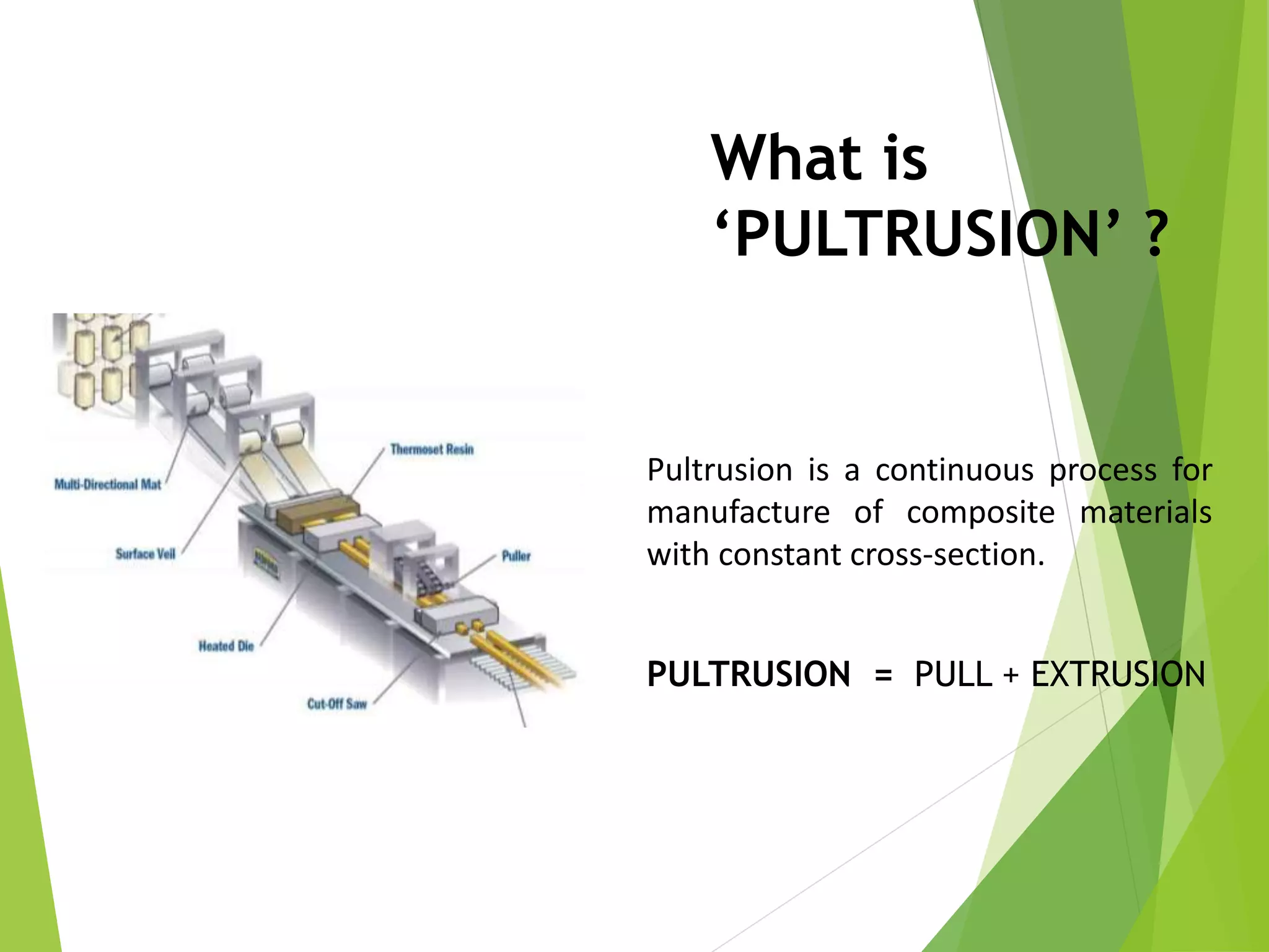 Pultrusion process | PPTX