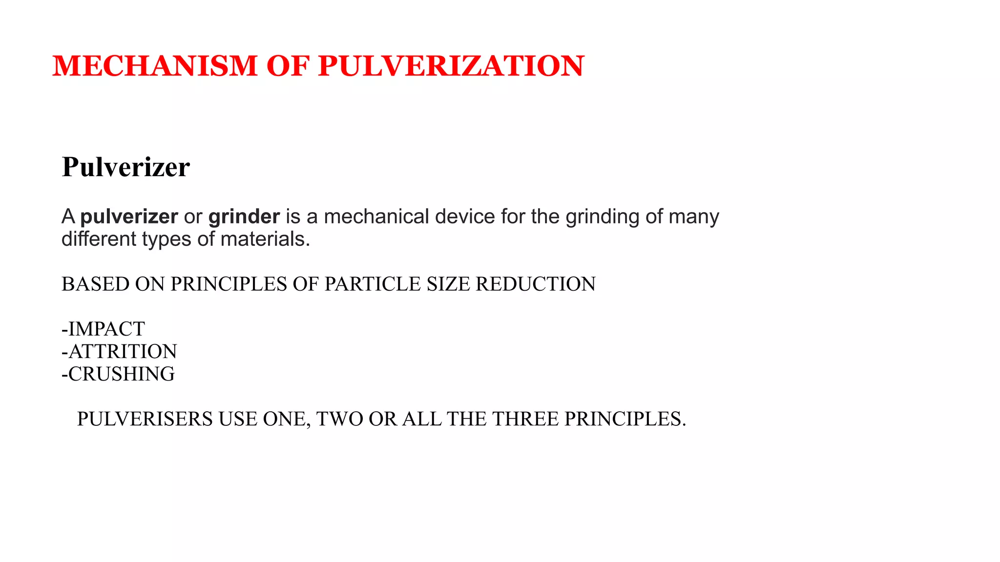 Pulverization and its application to pigment industry for | PPTX